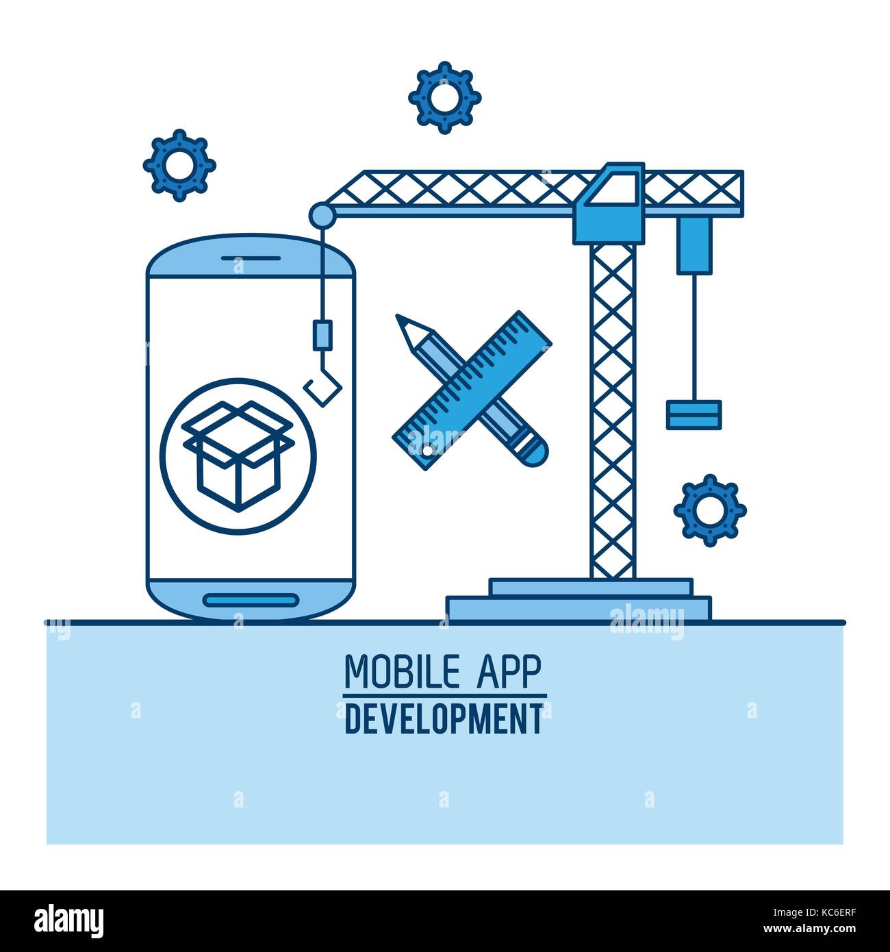 Mobile app infographic Stock Vector Image & Art - Alamy