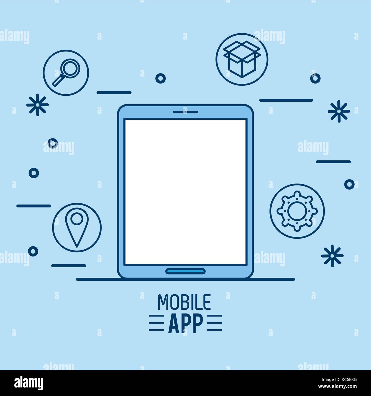 Mobile app infographic Stock Vector Image & Art - Alamy