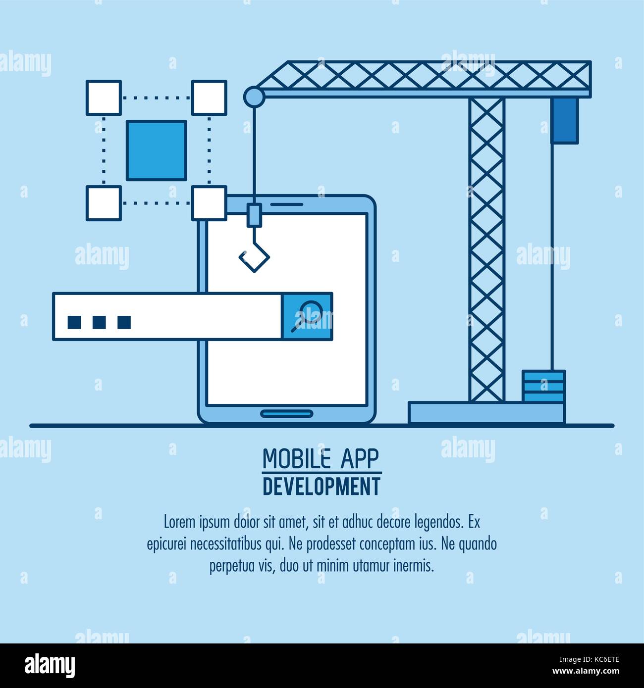 Mobile app infographic Stock Vector Image & Art - Alamy