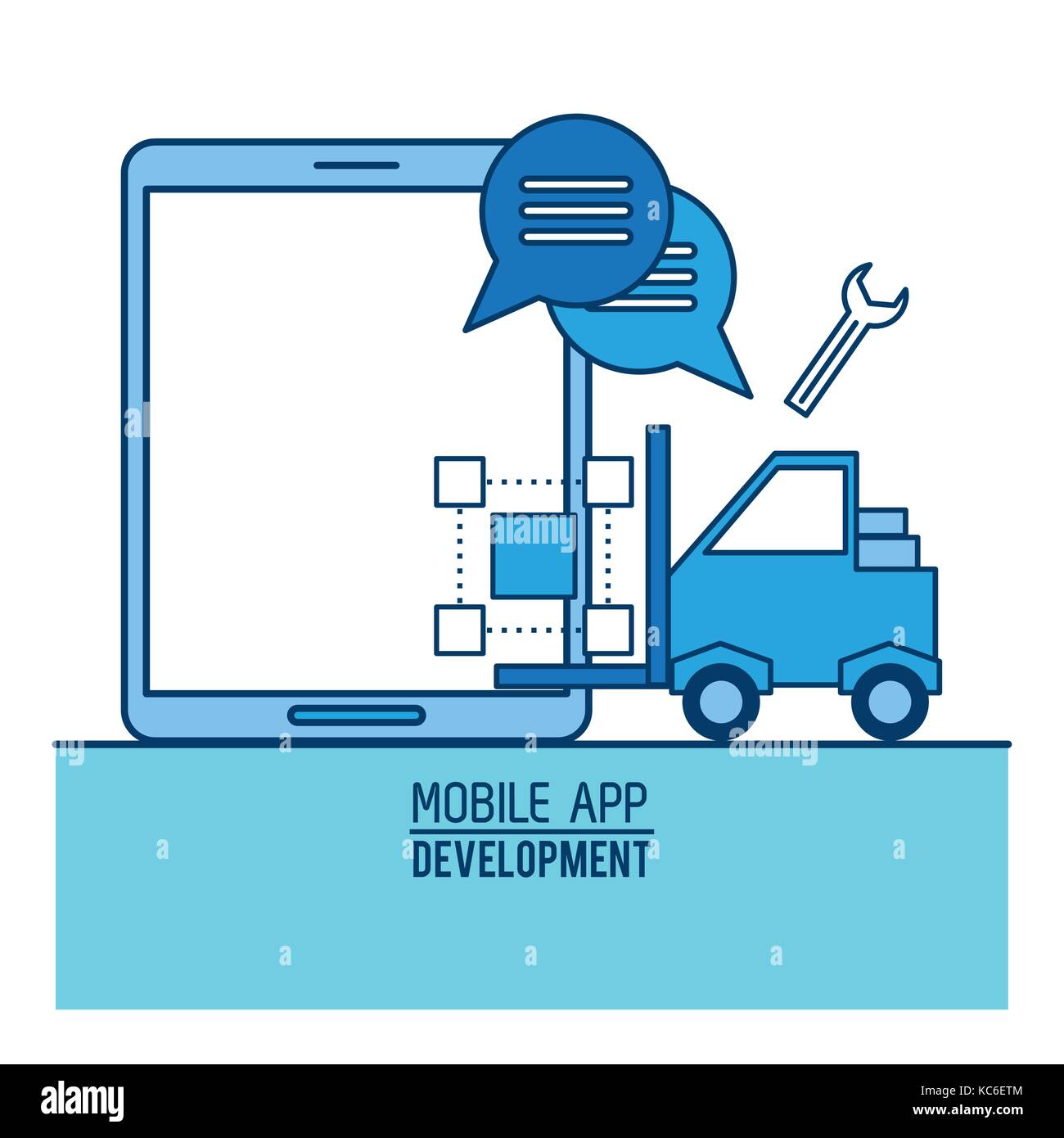 Mobile app infographic Stock Vector Image & Art - Alamy