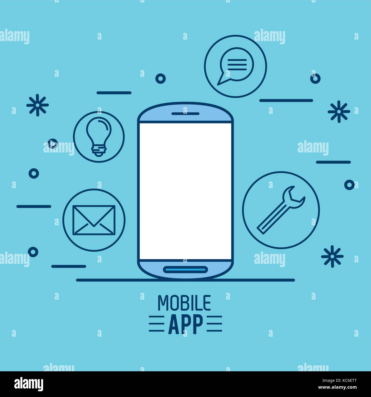Mobile app infographic Stock Vector Image & Art - Alamy