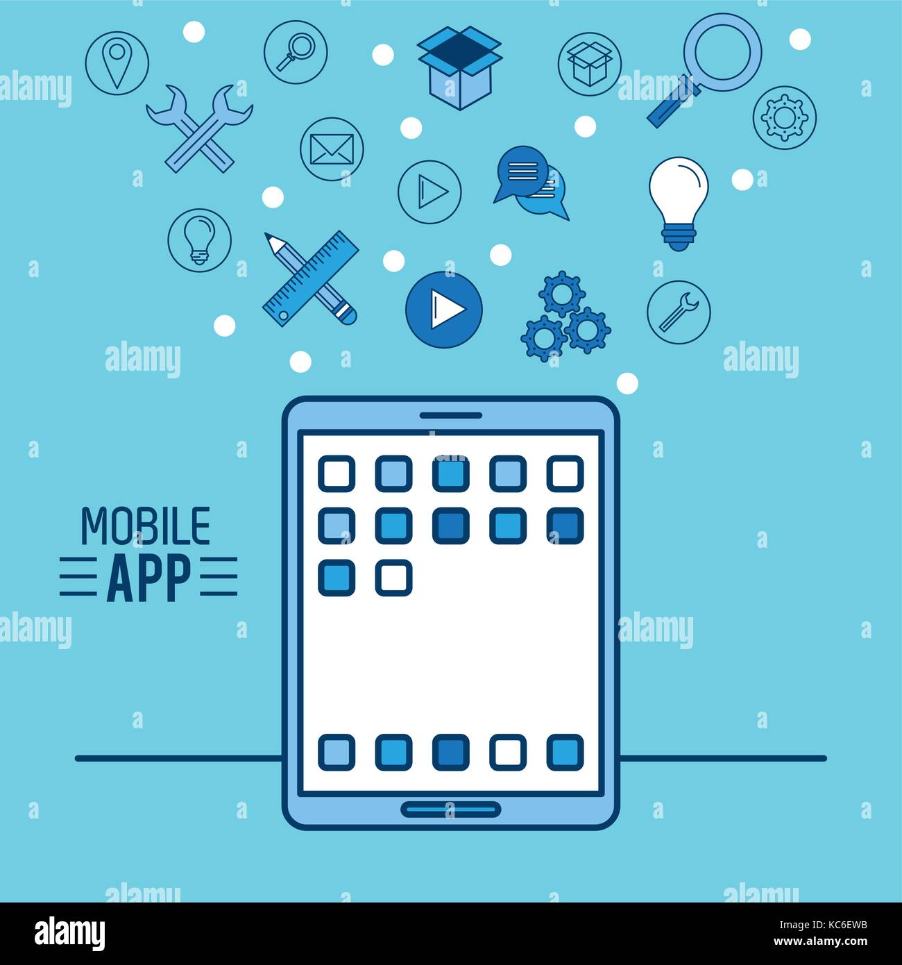 Mobile app infographic Stock Vector Image & Art - Alamy