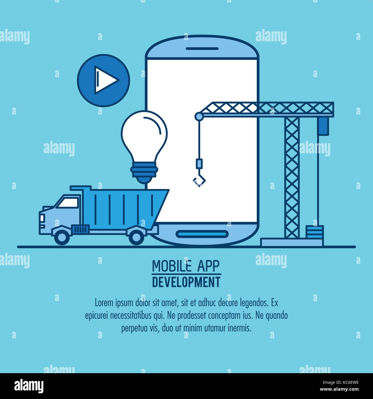 Mobile app infographic Stock Vector Image & Art - Alamy