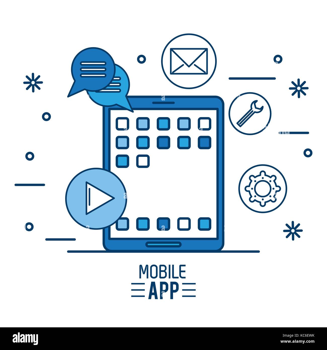 Mobile app infographic Stock Vector Image & Art - Alamy