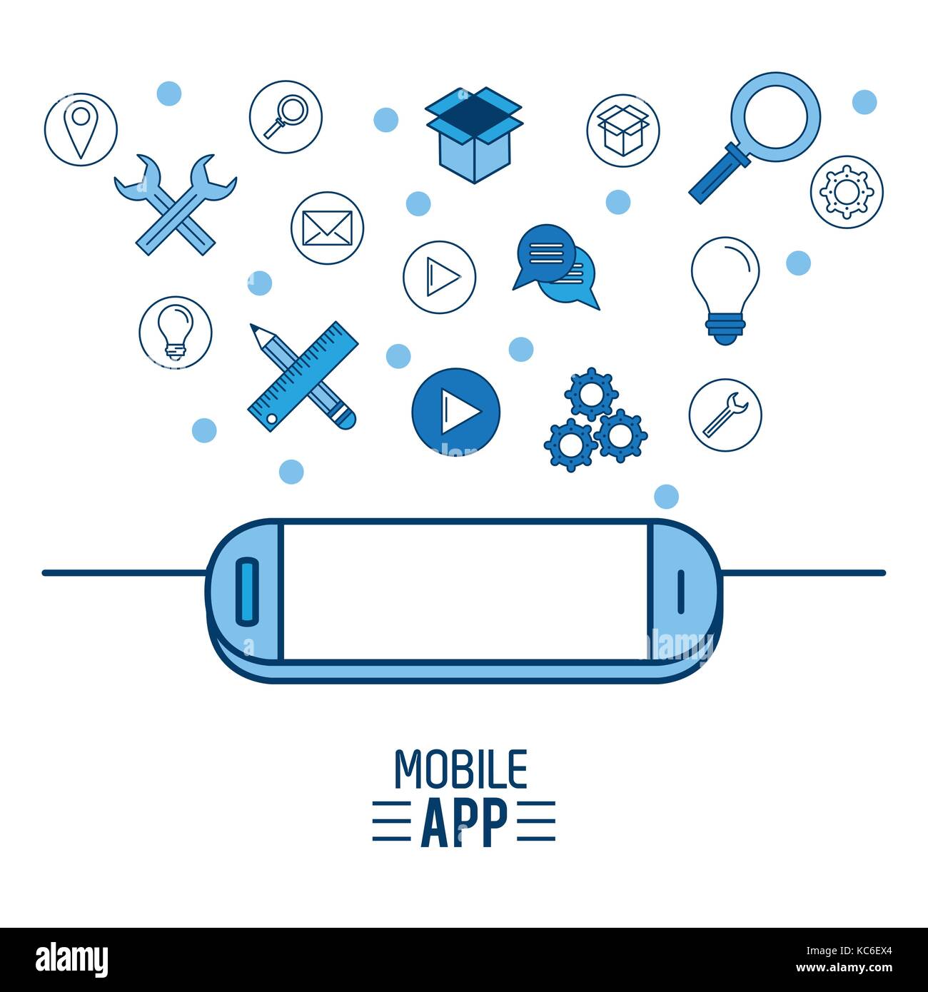 Mobile app infographic Stock Vector Image & Art - Alamy
