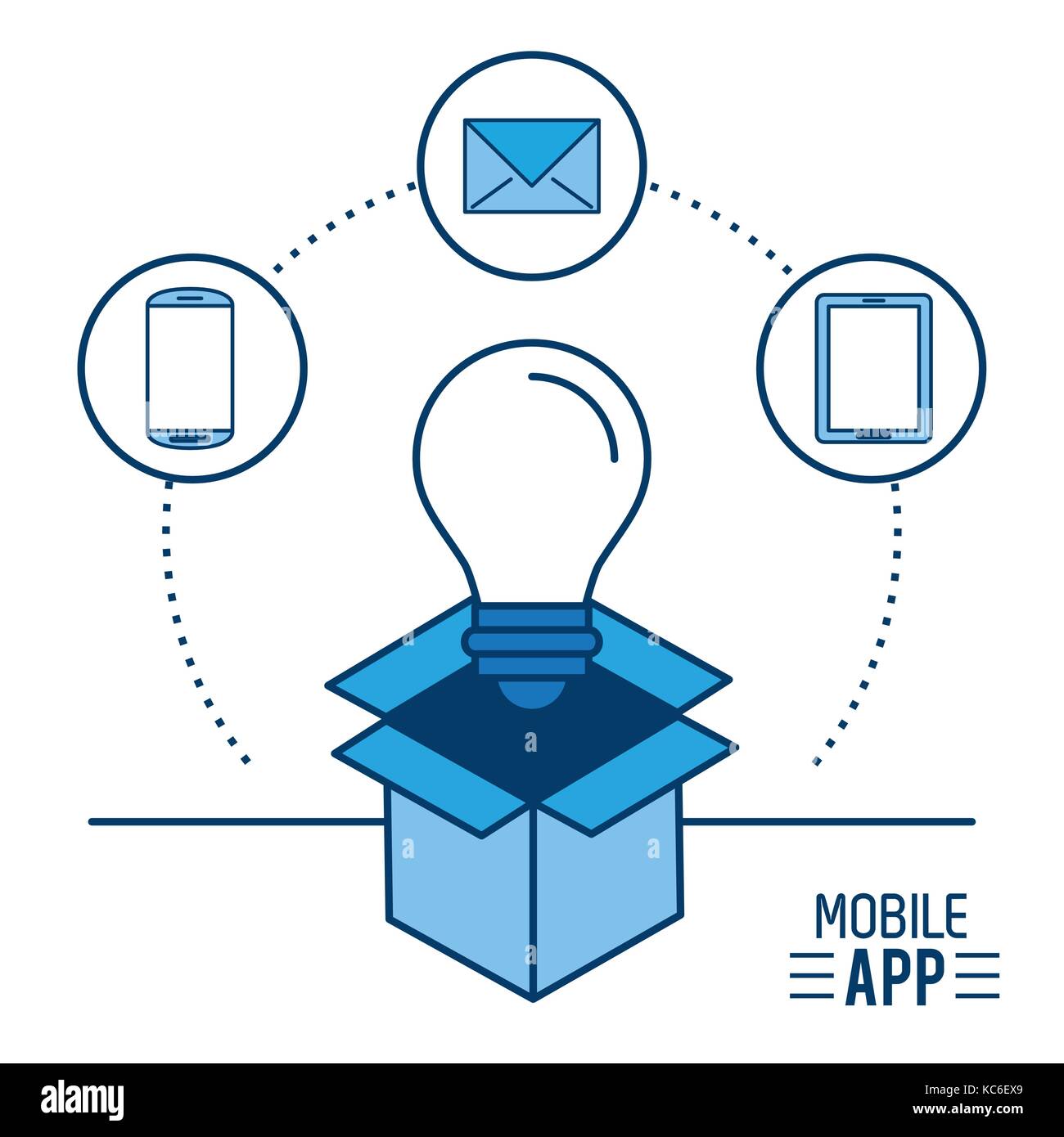 Mobile app infographic Stock Vector Image & Art - Alamy