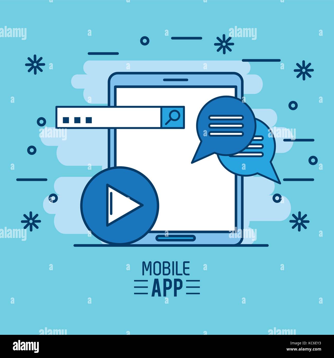 Mobile app infographic Stock Vector Image & Art - Alamy