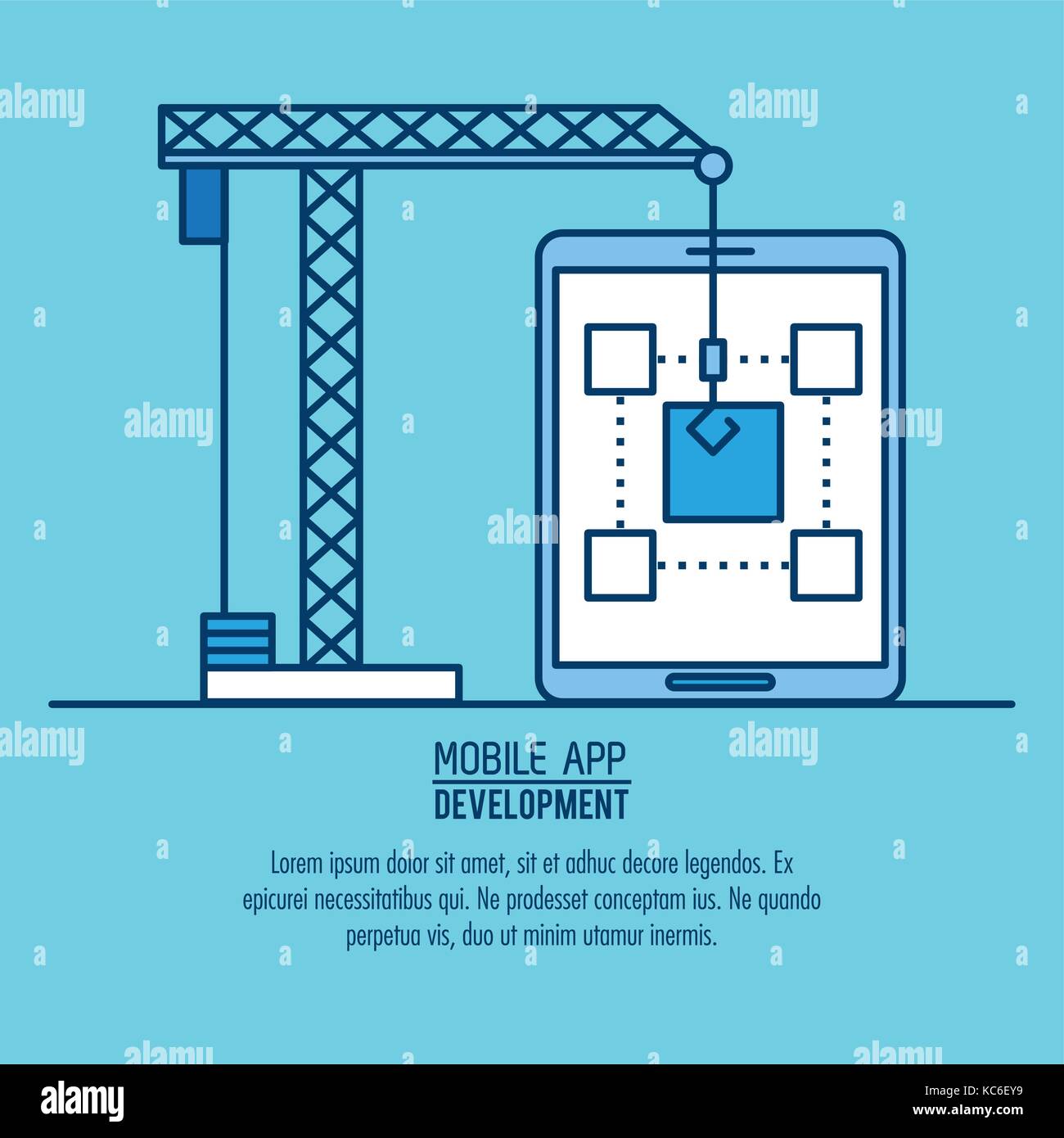 Mobile app infographic Stock Vector Image & Art - Alamy