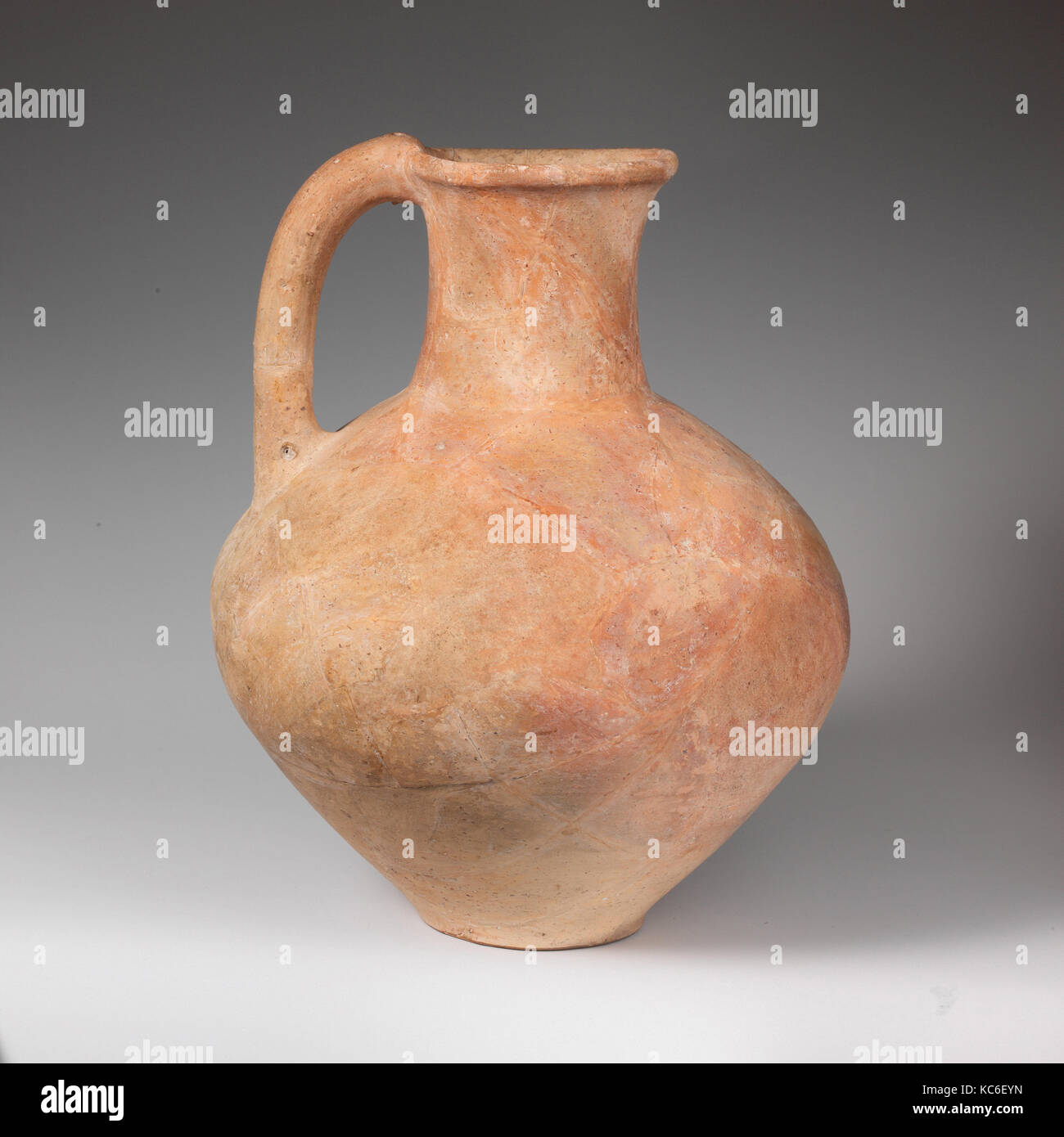 Terracotta jug, Late Helladic IIIA-B, ca. 1400–1190 B.C., Mycenaean ...
