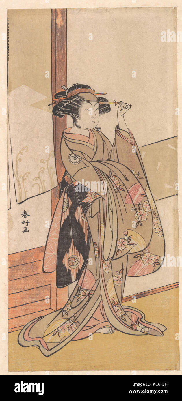 Iwai Hanshiro IV, Edo period (1615–1868), ca. 1775, Japan, Polychrome ...