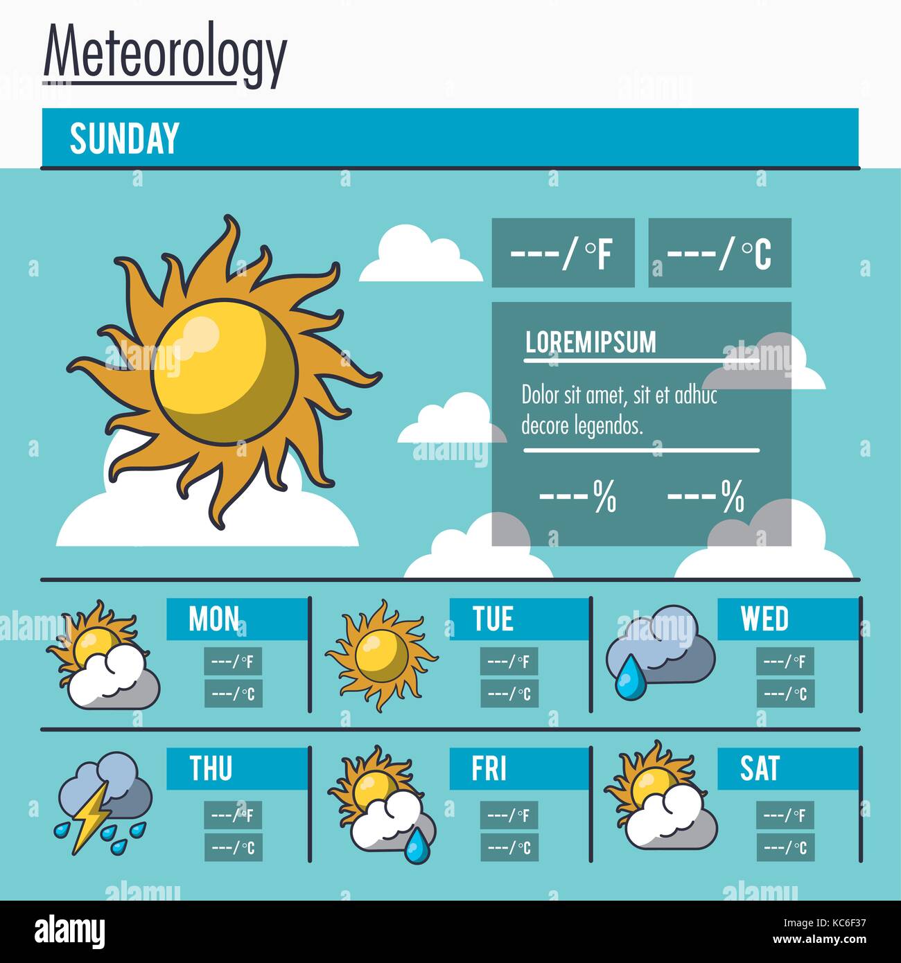 Meteorology infographic report Stock Vector Image & Art - Alamy