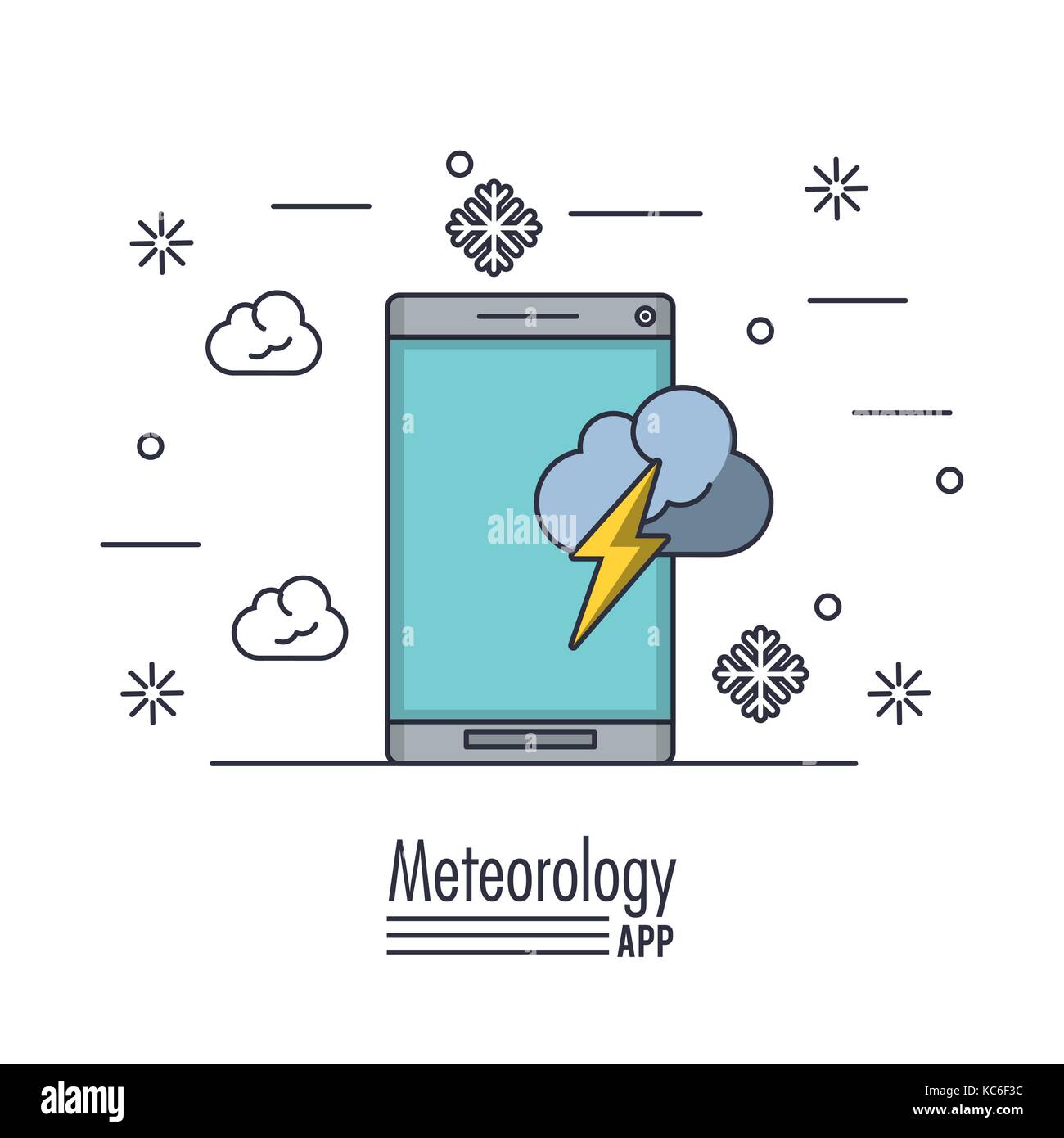 Weather meteorology app Stock Vector Image & Art - Alamy