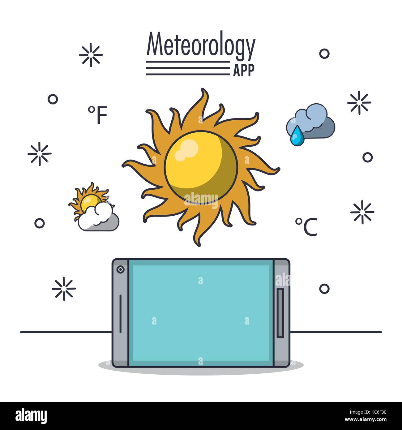 Weather meteorology app Stock Vector Image & Art - Alamy