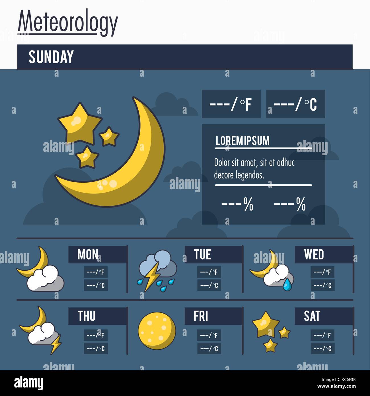 Meteorology infographic report Stock Vector Image & Art - Alamy