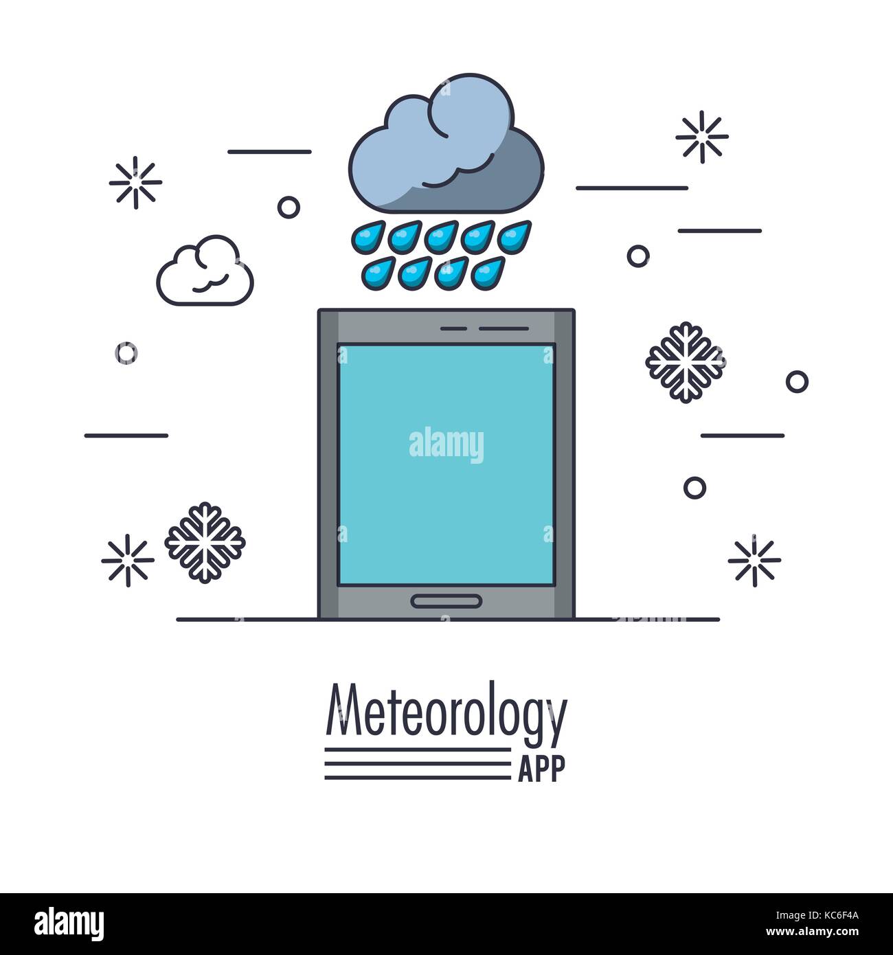 Weather meteorology app Stock Vector Image & Art - Alamy
