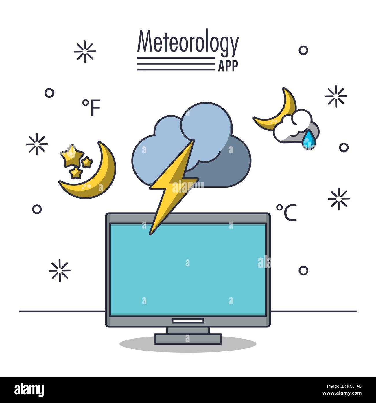 Weather meteorology app Stock Vector Image & Art - Alamy