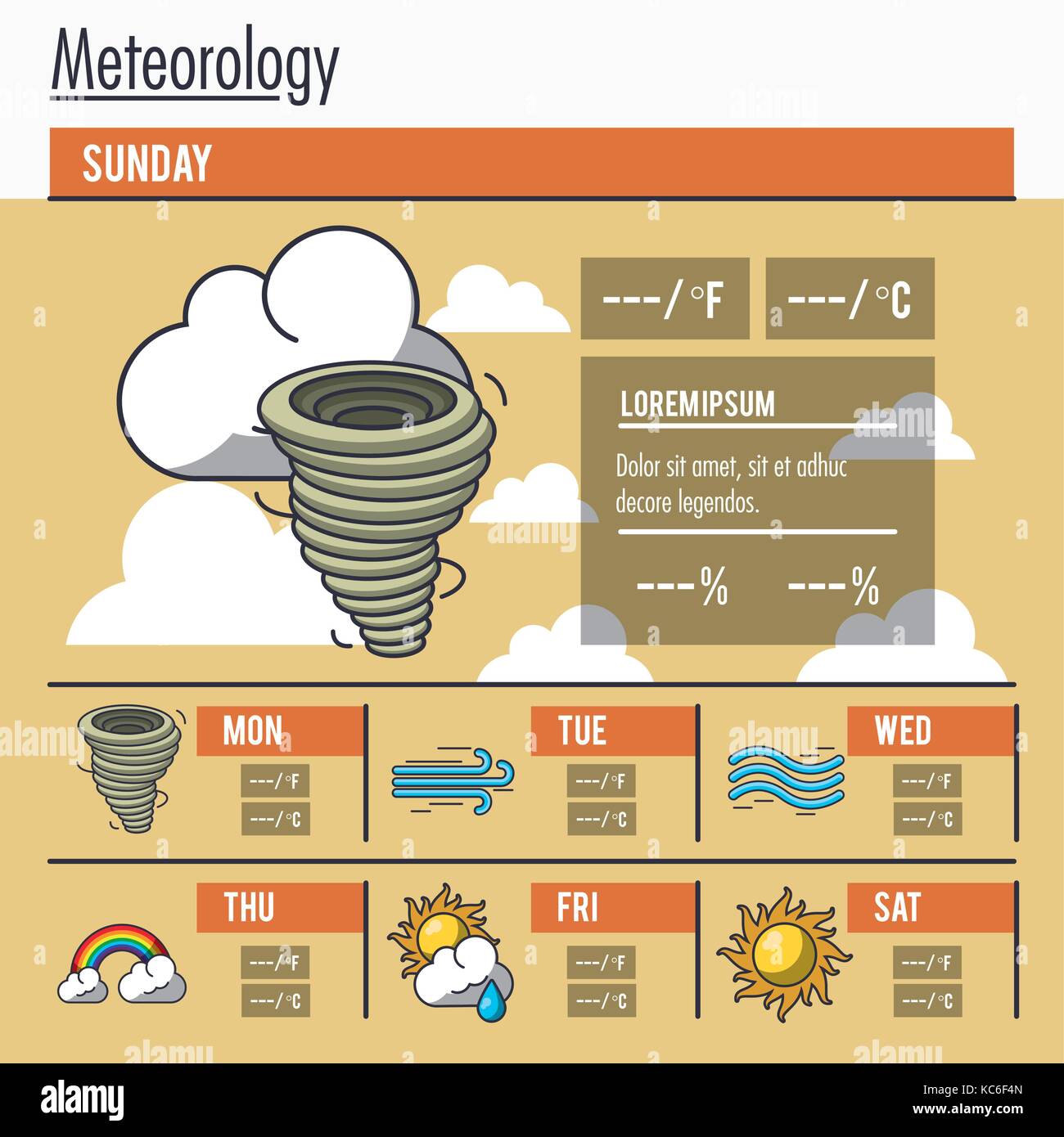Meteorology infographic report Stock Vector Image & Art - Alamy