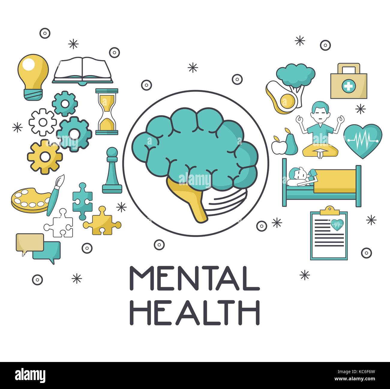 Mental health design Stock Vector Image & Art - Alamy