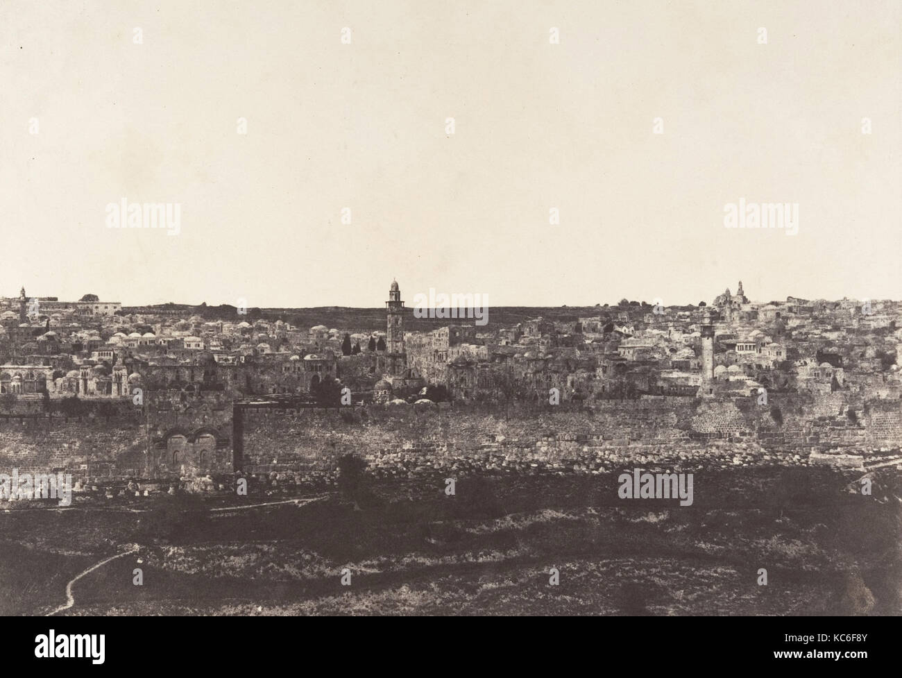 Jérusalem, Enceinte du Temple, Vue générale de la face Est, Pl. 3 ...