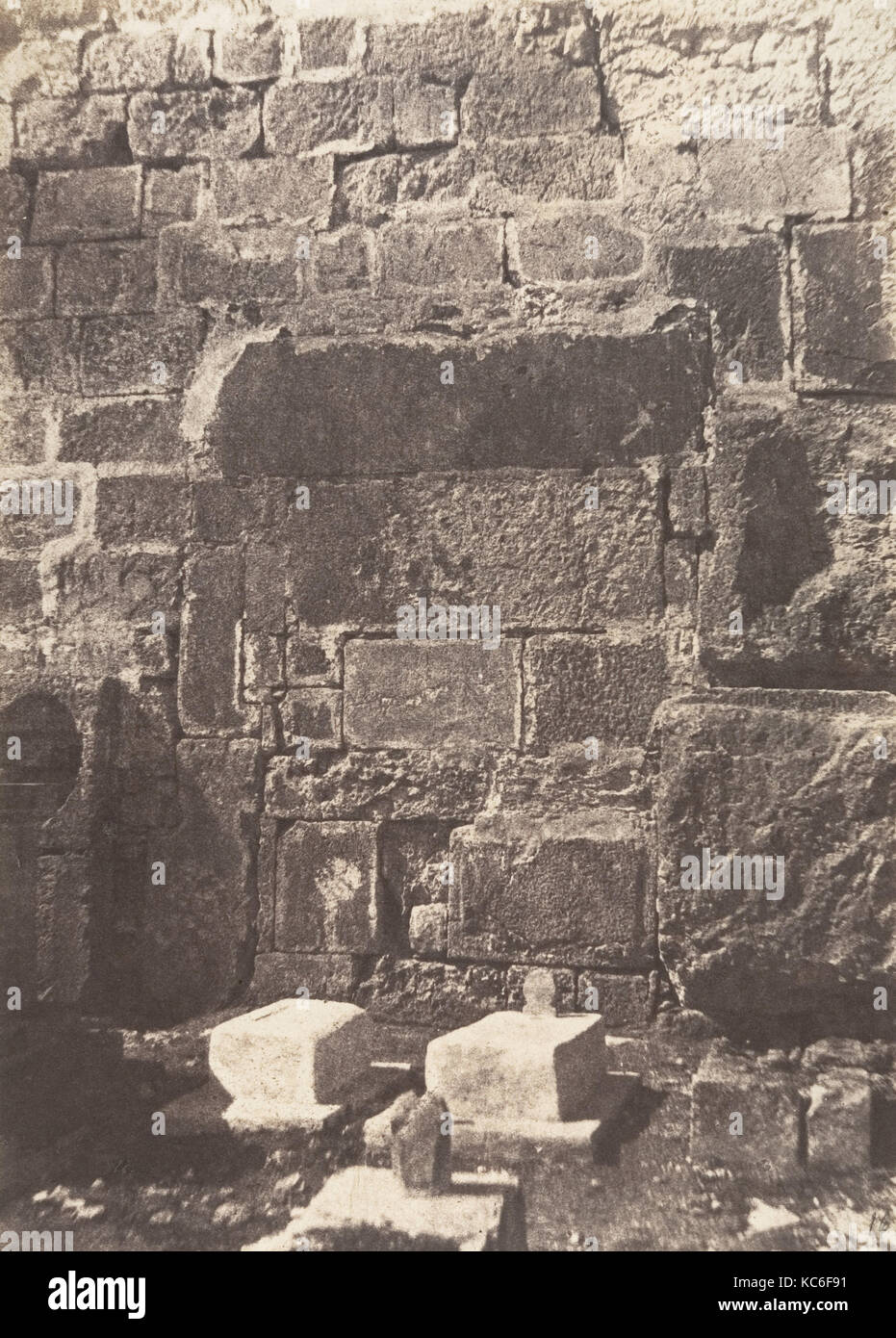 Jérusalem, Enceinte du Temple, Poterne de Josaphat, Auguste Salzmann ...