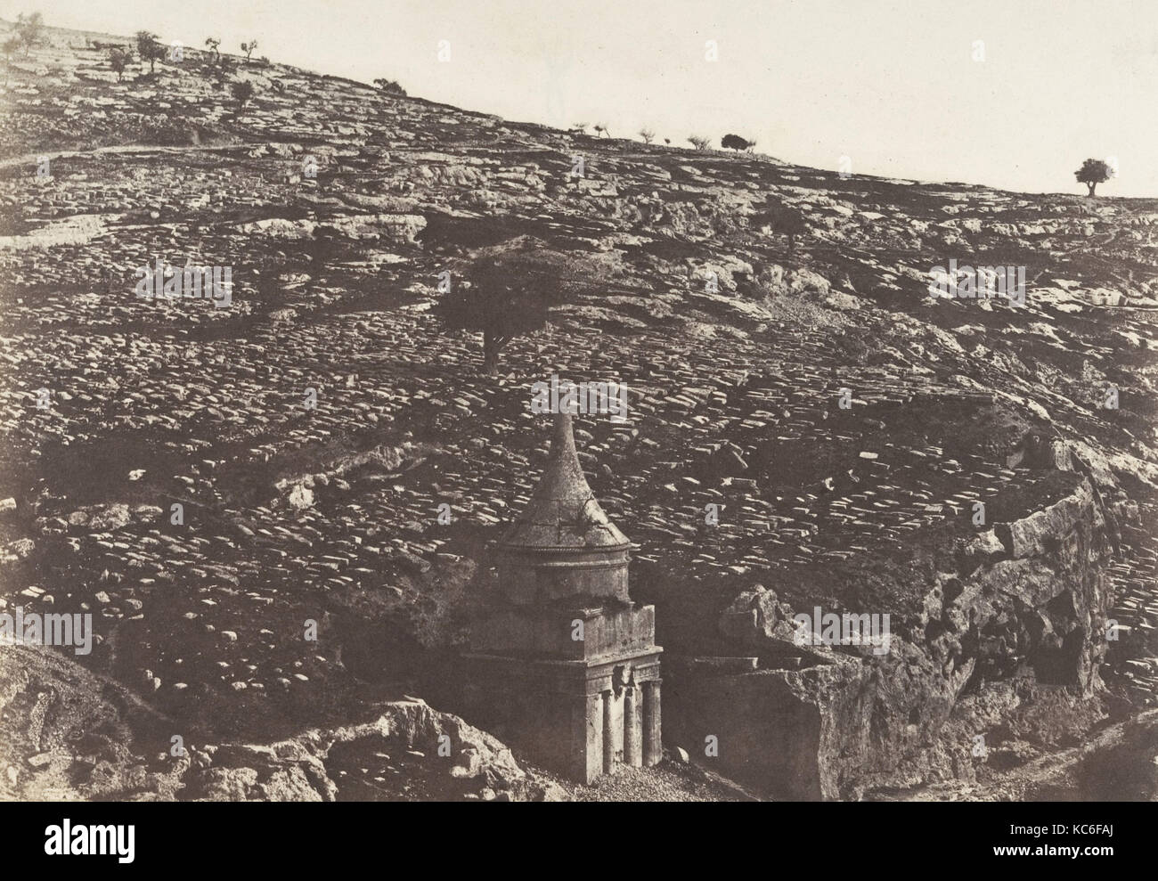 Jérusalem, Vallée de Josaphat, Faces Ouest et Nord, 1, Auguste Salzmann ...
