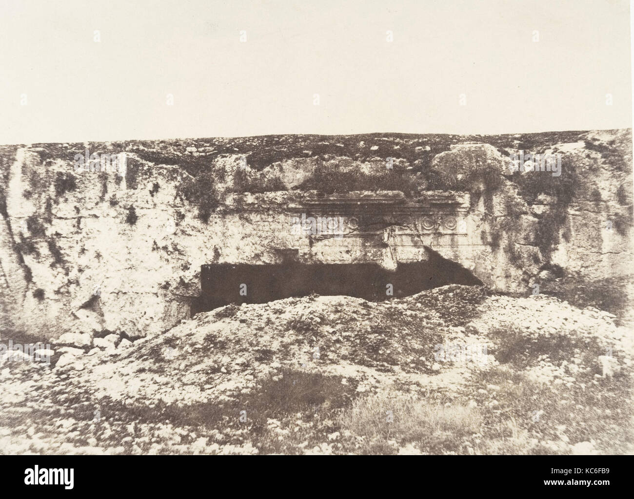 Jérusalem, Tombeau des rois de Juda, Intérieur de la cour, Auguste ...