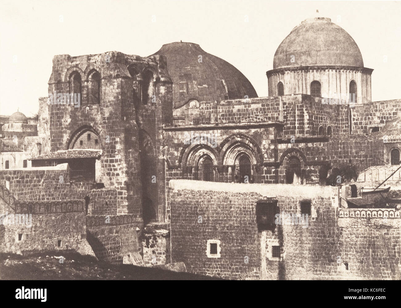 Jérusalem, Saint Sépulcre, vue générale, 2, Auguste Salzmann, 1854 ...