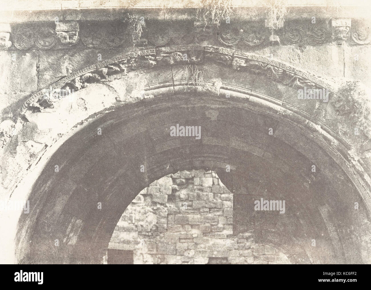 Jérusalem, Sainte-Marie-la-Grande, Détails de la porte, Auguste ...