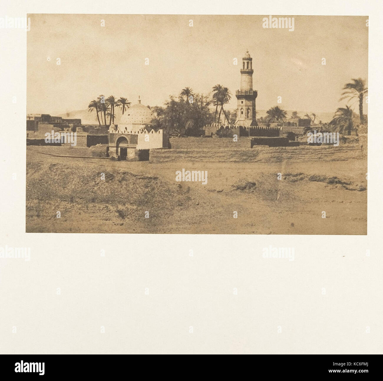 Mosquée d'El-Arif et Tombeau de Mourad-Bey, à Souhadj, Maxime Du Camp ...