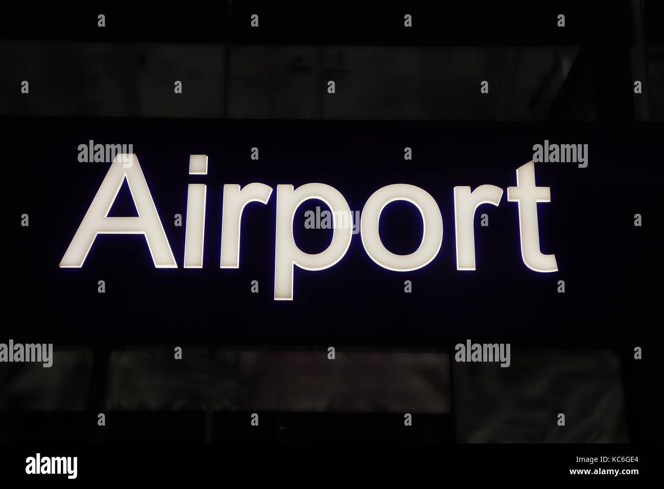 Airport Station Sign Stock Photo - Alamy