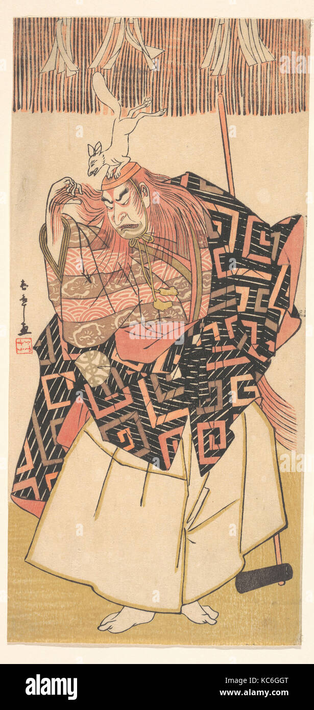 Nakamura Nakazo I, Edo period (1615–1868), ca. 1780, Japan, Polychrome ...