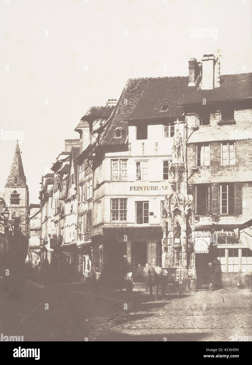 Fontaine de la Croix de Pierre, Rouen, Edmond Bacot, 1852–54 Stock ...