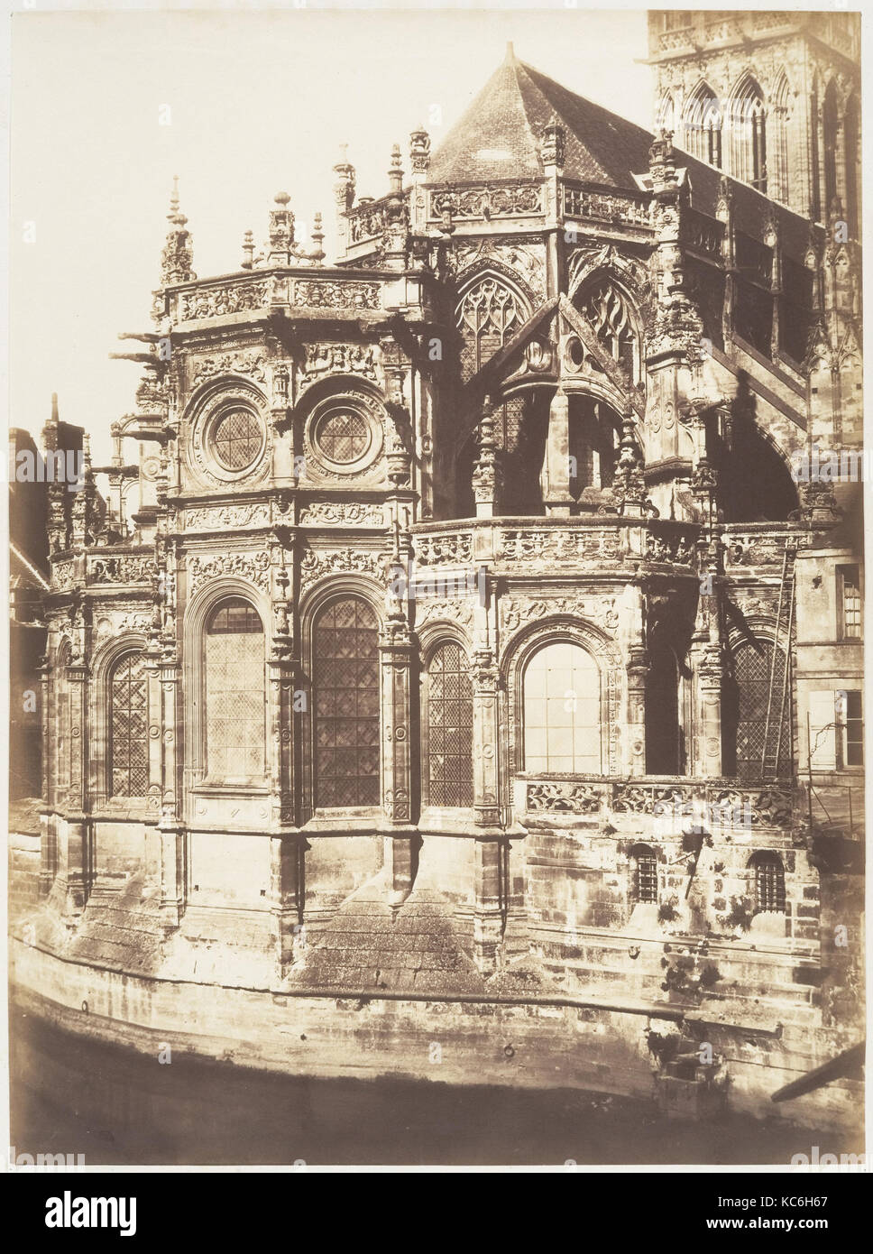 Abside de Saint-Pierre, Caen, Edmond Bacot, 1852–54 Stock Photo - Alamy