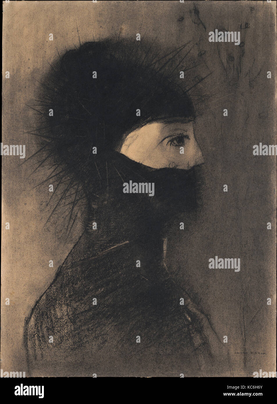 Armor, 1891, Charcoal and conté crayon, 20 x 14 1/2 in. (50.7 x 36.8 cm ...