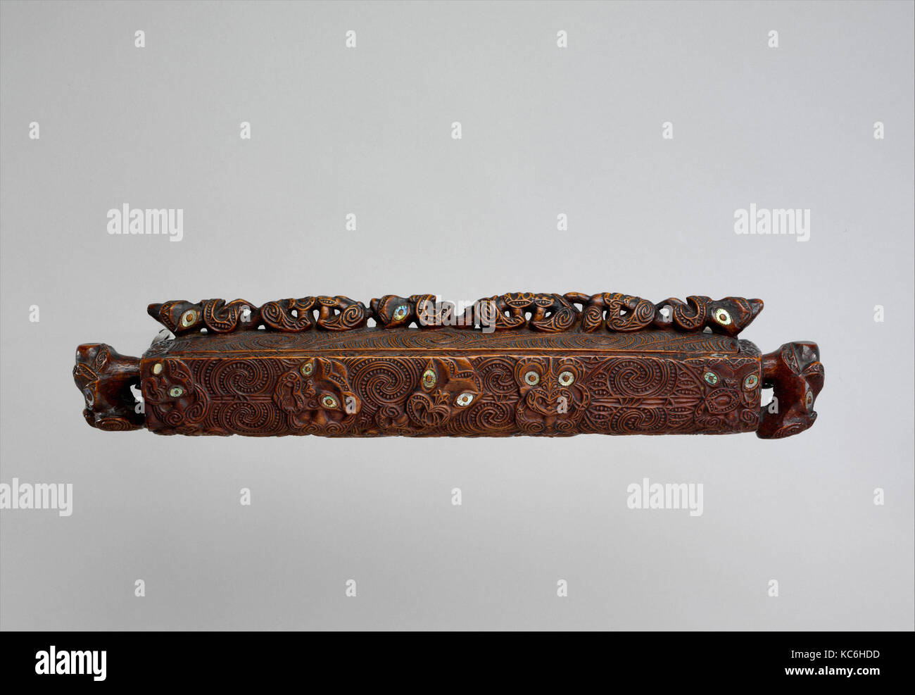 Treasure Box (Papahou), 18th century, New Zealand, Bay of Plenty region ...