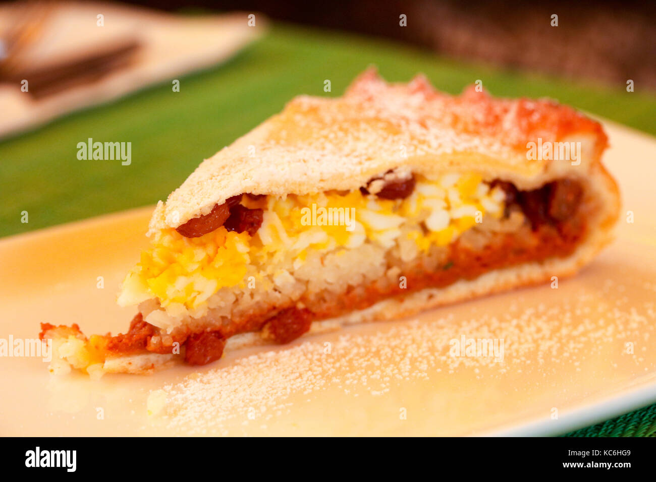 Tatarian Cake with rice and cheese Stock Photo - Alamy