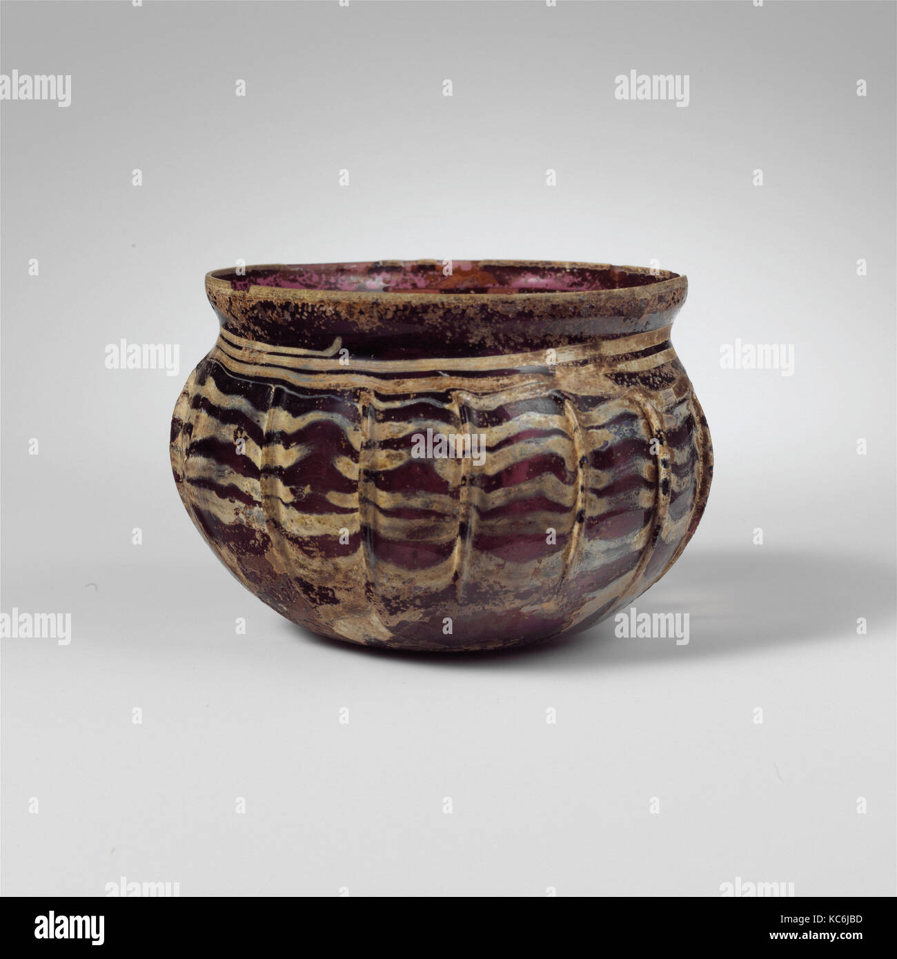 Glass ribbed bowl, Early Imperial, mid-1st century A.D., Roman, Glass ...
