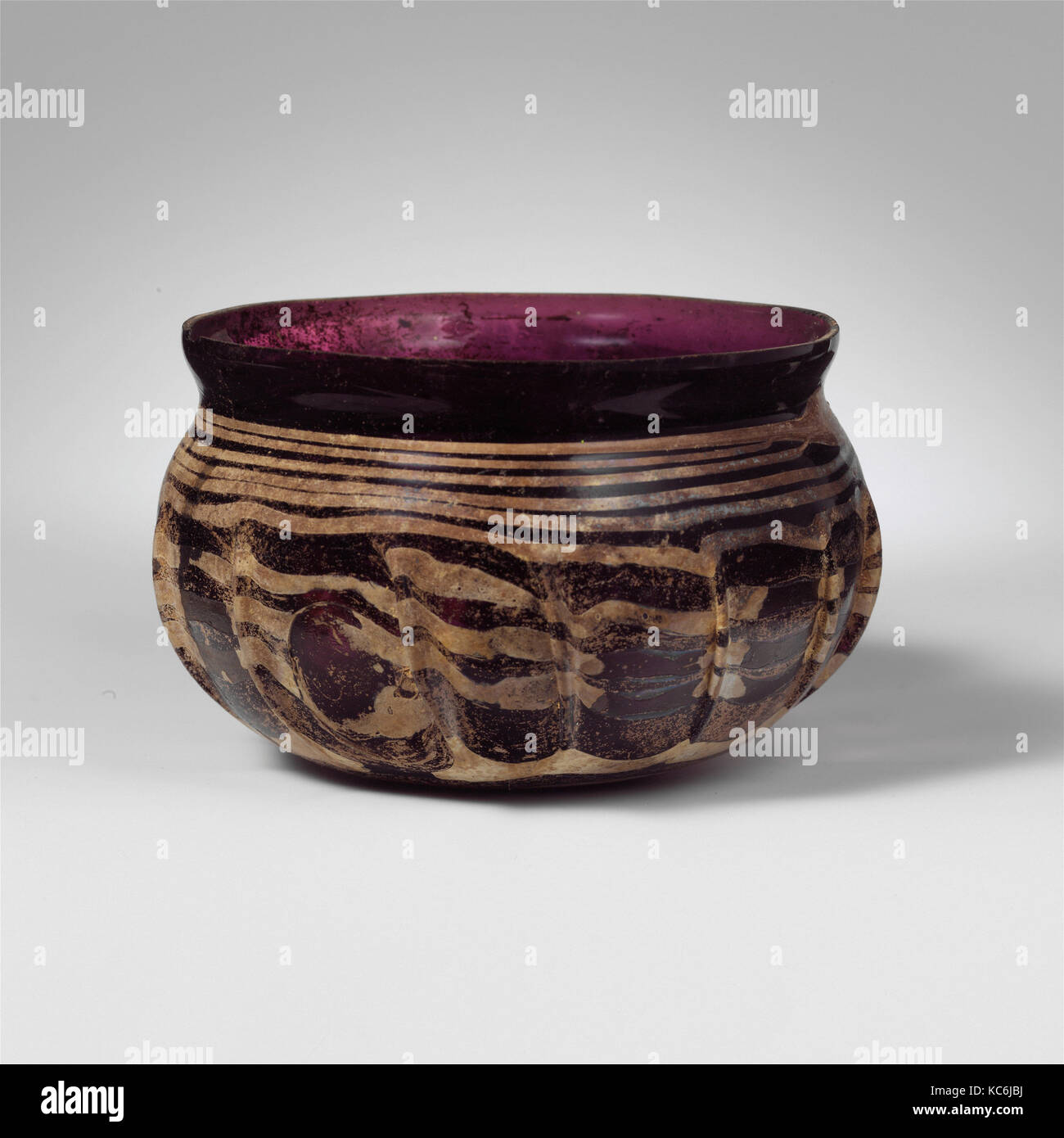 Glass ribbed bowl, Early Imperial, mid-1st century A.D., Roman, Glass ...