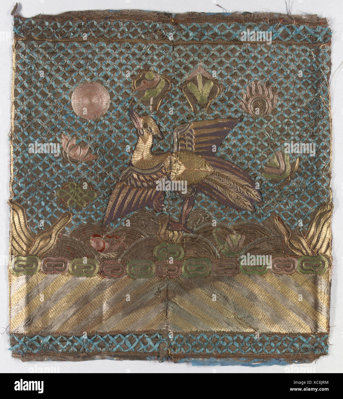 Embroidered Rank Badge for Civil Official, 19th century Stock Photo - Alamy