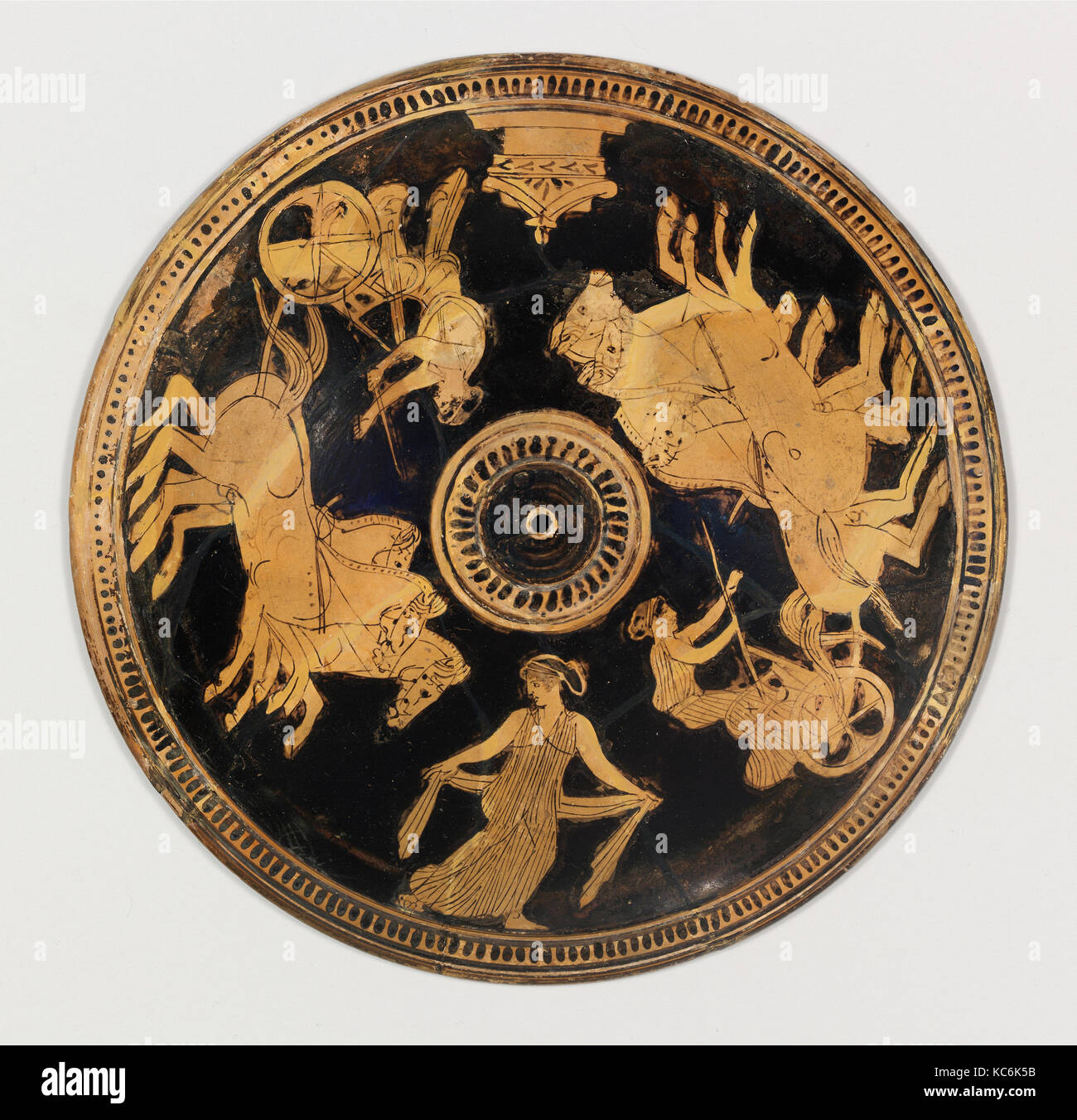 Terracotta pyxis (box), Classical, ca. 430 B.C., Greek, Attic ...
