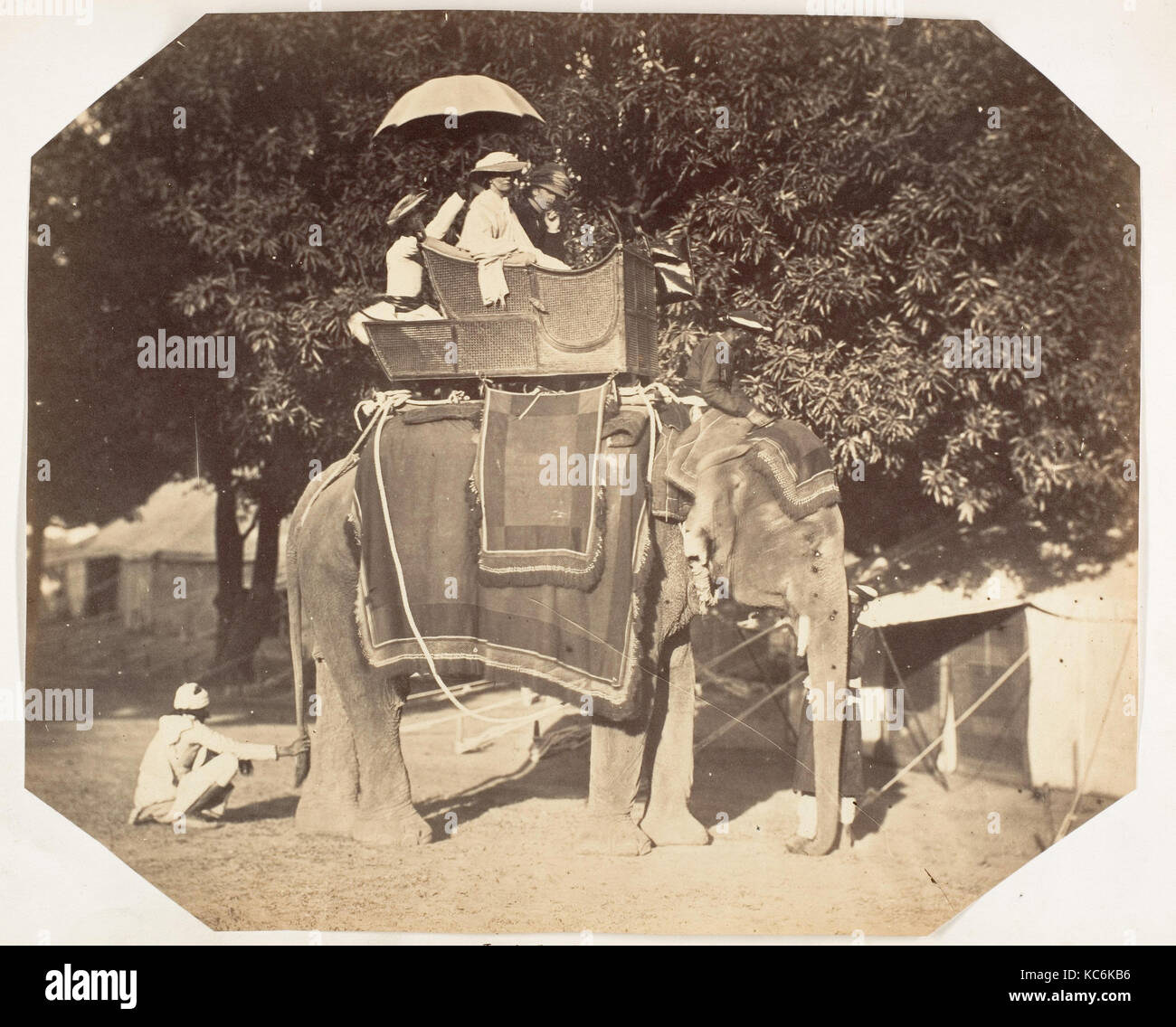 Lady Canning and J.C.S., 1858–61, Albumen silver print, Image: 22.4 x ...