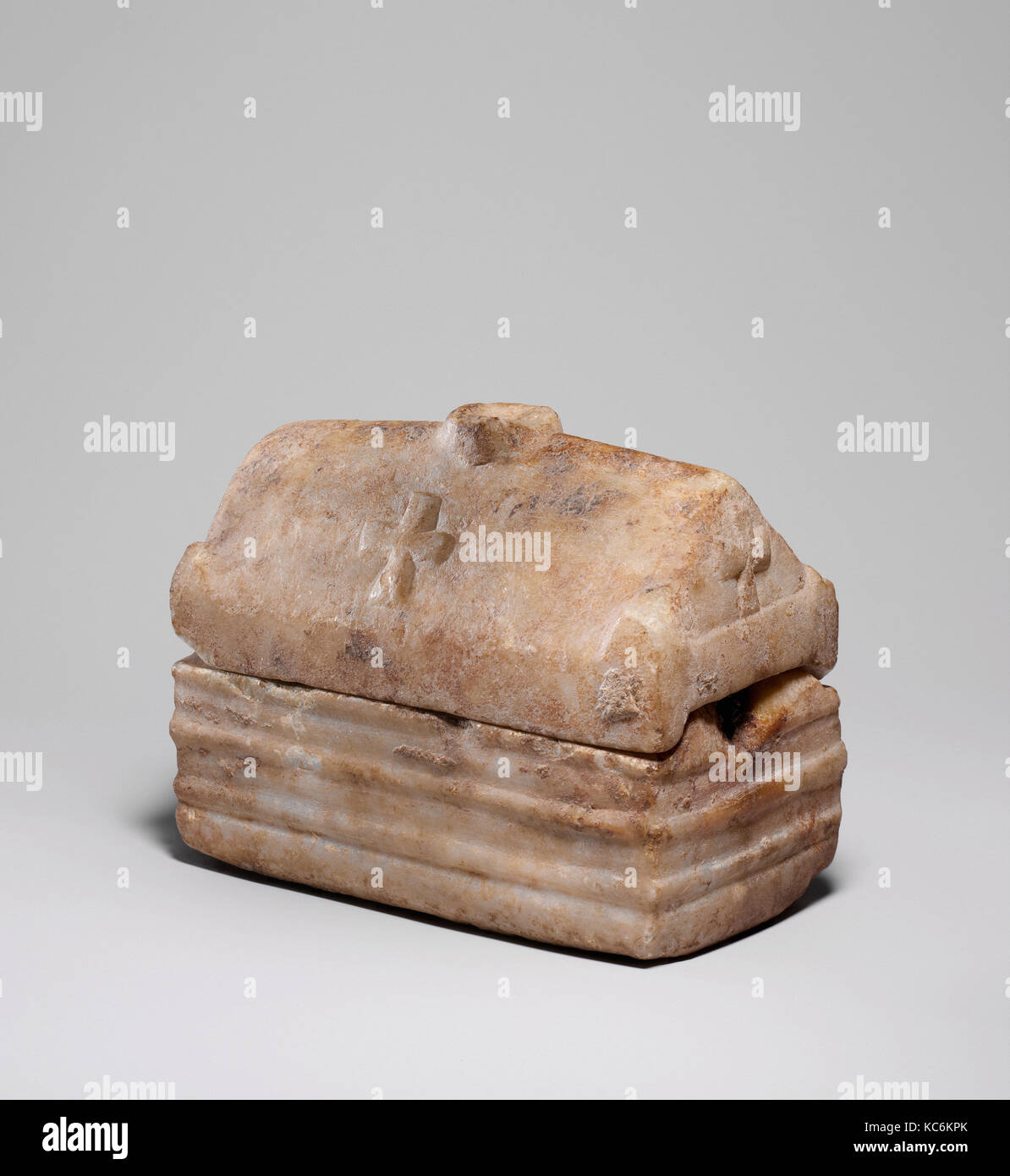 Reliquary in the Shape of a Sarcophagus, 400–600, Byzantine, Marble ...