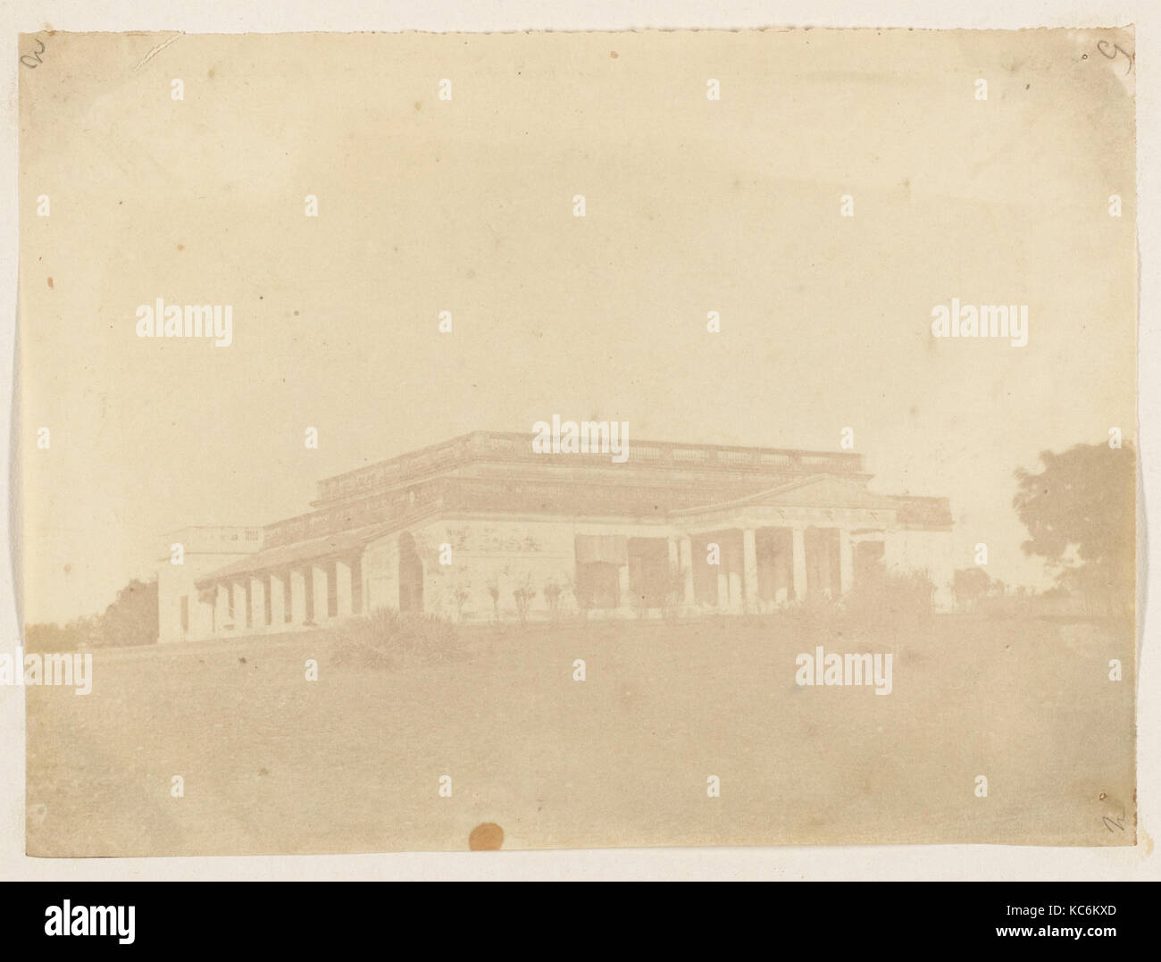 The Metcalfe House?, 1850s, Albumen silver print, Image: 15.8 x 21.3 cm ...