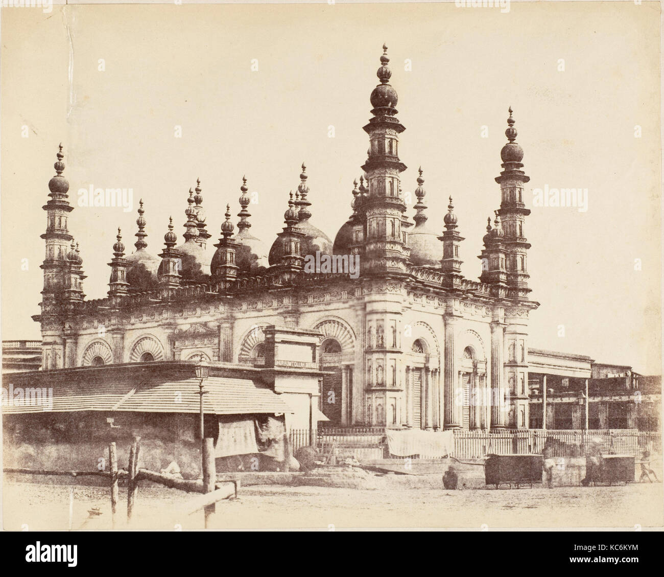 Ghulam Muhammad Mosque, Calcutta, Captain R. B. Hill, 1850s Stock Photo ...