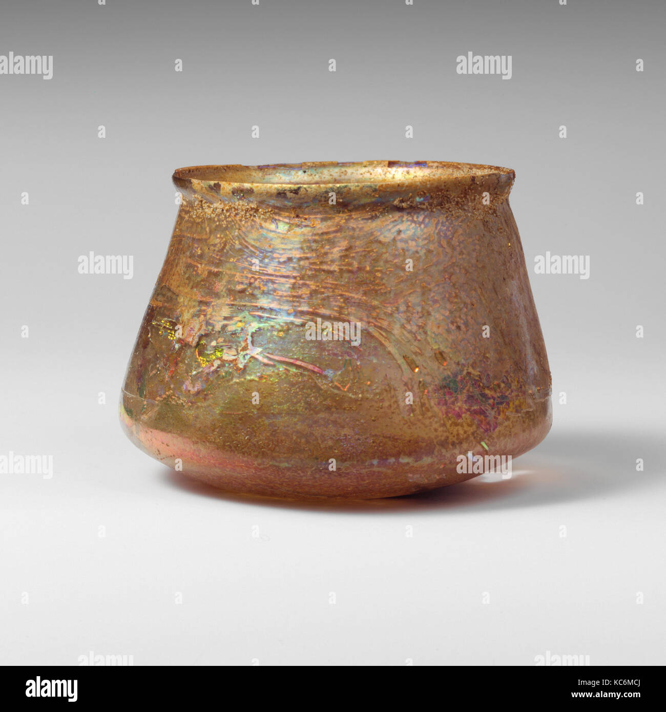 Glass cup, Early Imperial, mid-1st century A.D., Roman, Glass; blown ...