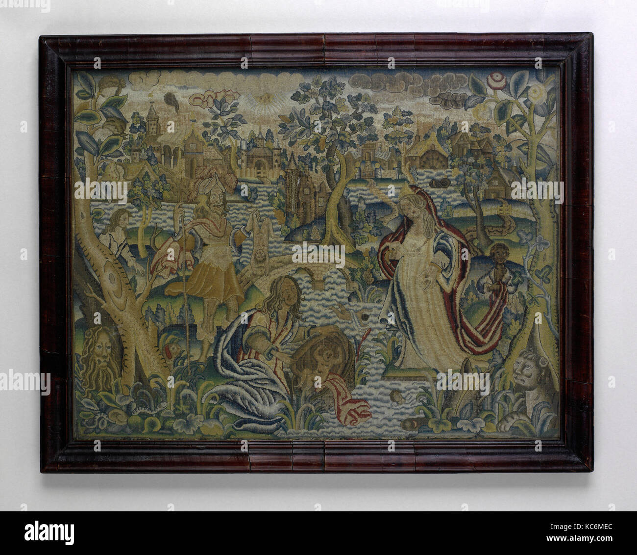 The Finding of Moses, third quarter 17th century, British, Silk on ...