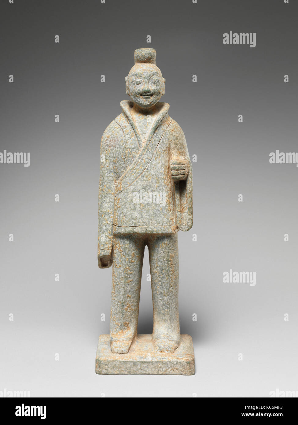 Figure of a Civil Official, Western Wei dynasty (535–557), China, Stone ...