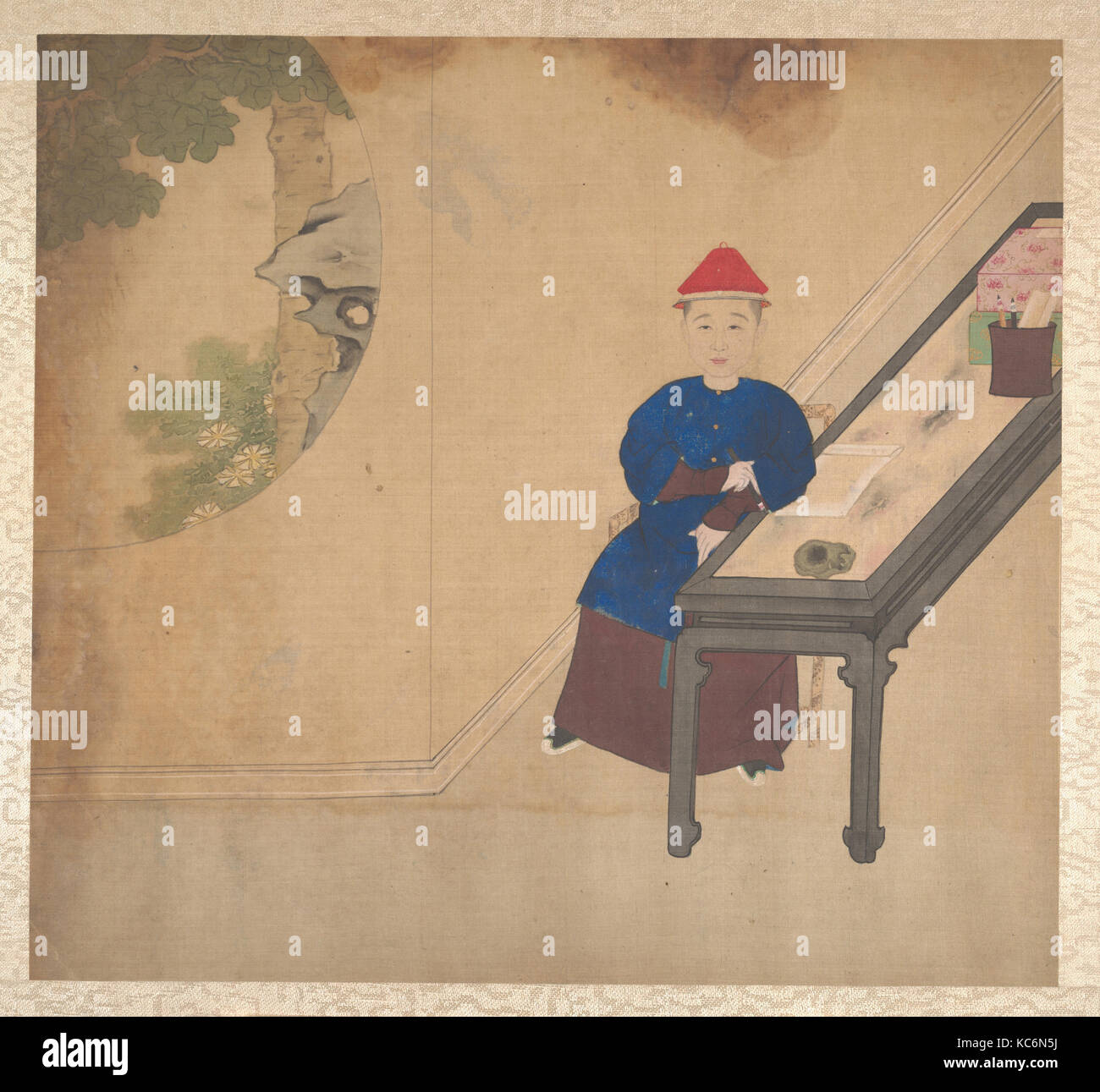 Portraits of members of a Manchu family, Unidentified Artist, mid-19th ...