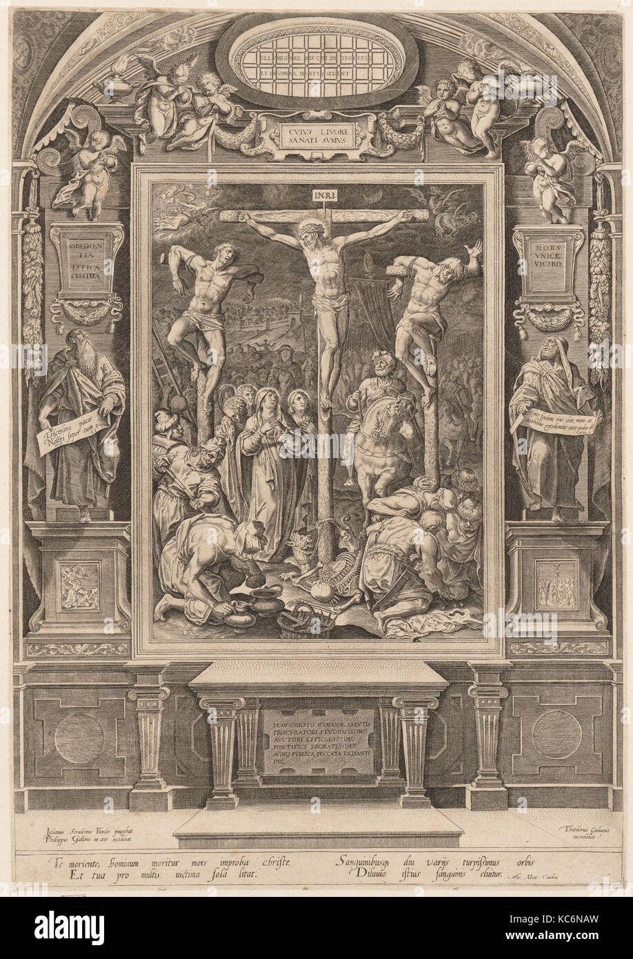 Christ on the cross between the two thieves hi-res stock photography and images - Alamy