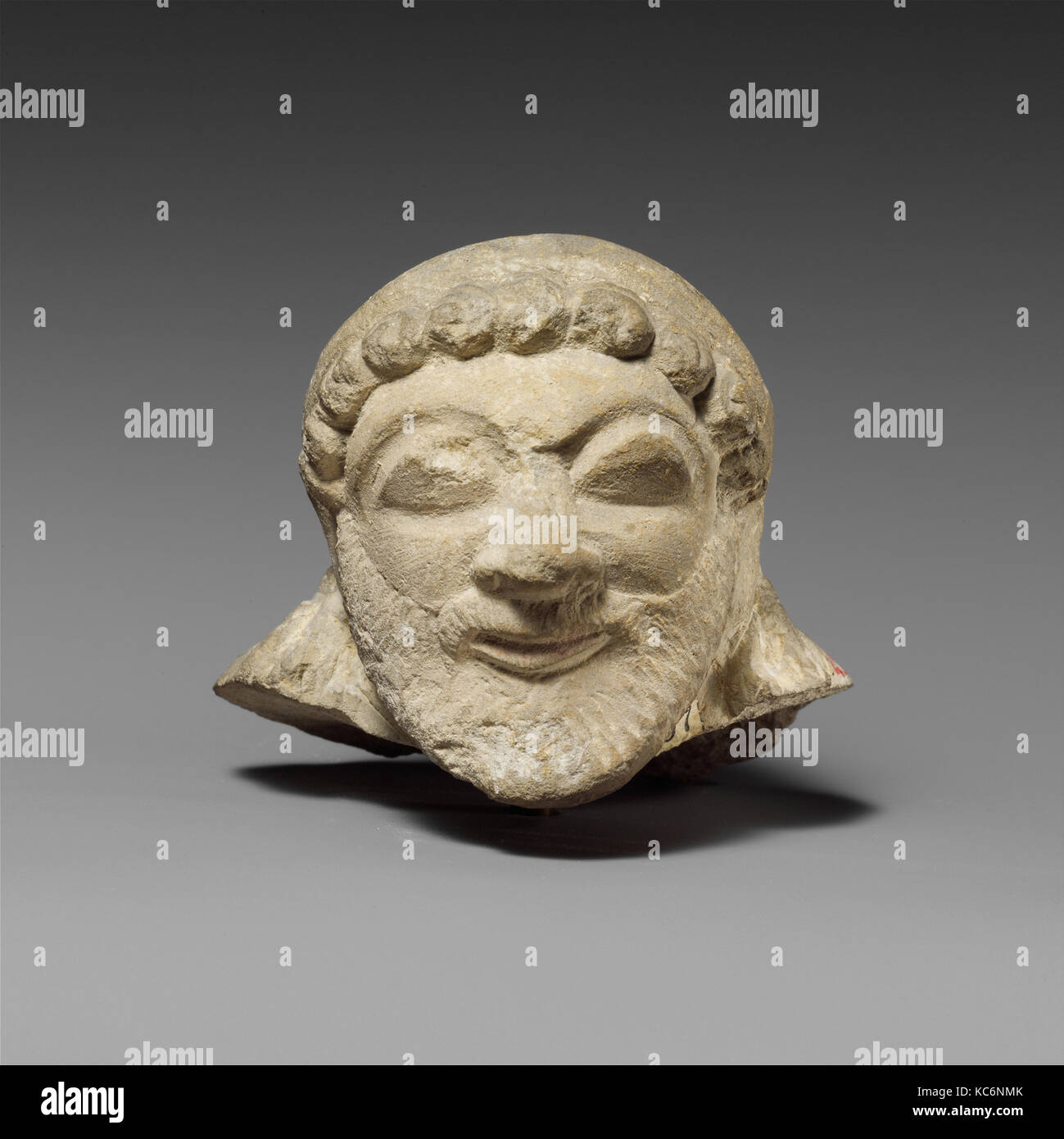 Limestone head of a silen (?), late 6th or early 5th century B.C Stock ...